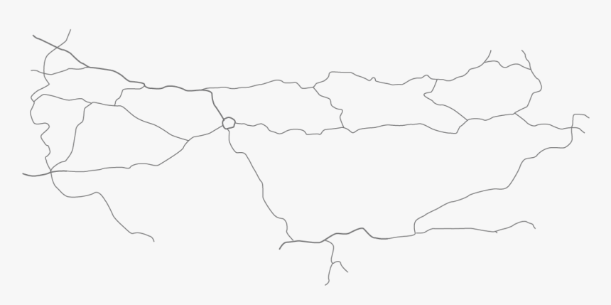 Transparent Roads Png - Map, Png Download , Transparent Png Image - PNGitem