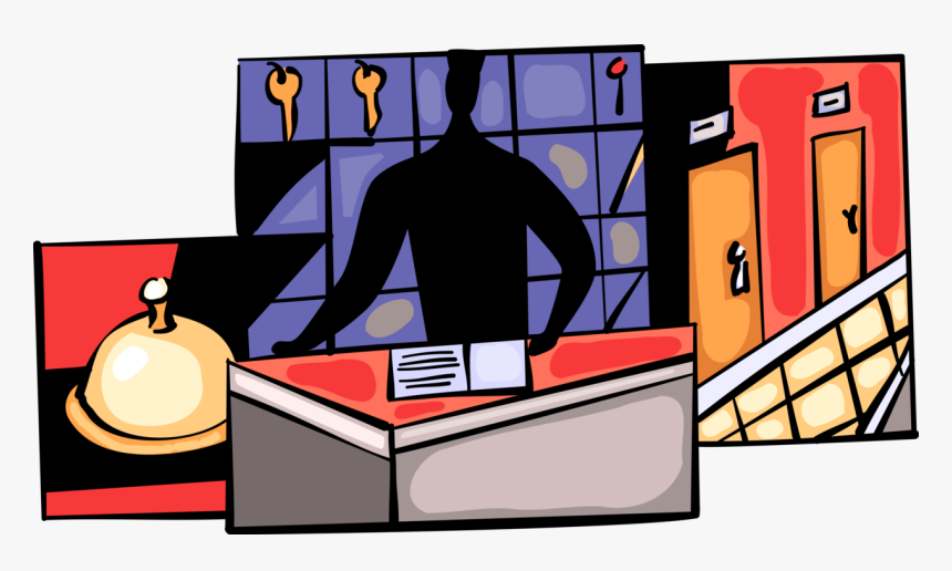Hotel Front Desk Clipart