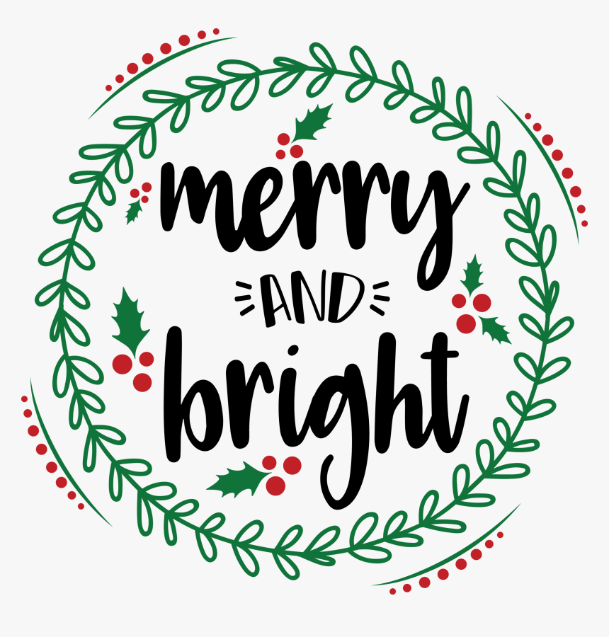 Merry And Bright Png, Transparent Png , Transparent Png Image - PNGitem