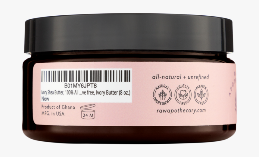8 Oz Ivory Shea Butter Packaging Side With Upc - Cosmetics, HD Png ...