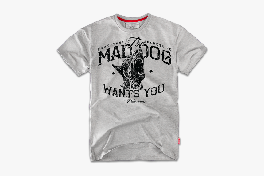 Da T Maddog2-ts69 Grey - Mad Dog T Shirt, HD Png Download , Transparent ...