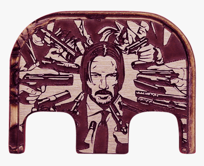 John Wick Copper Brushed Finish Back Plate - John Wick Glock Back Plate ...