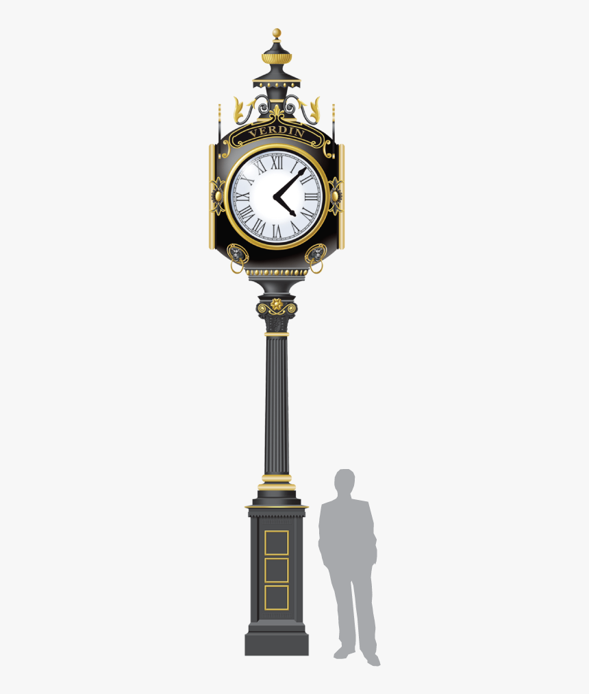 Verdin Seth Thomas Post Clock, 4st, Four Dials - Quartz Clock, HD Png ...