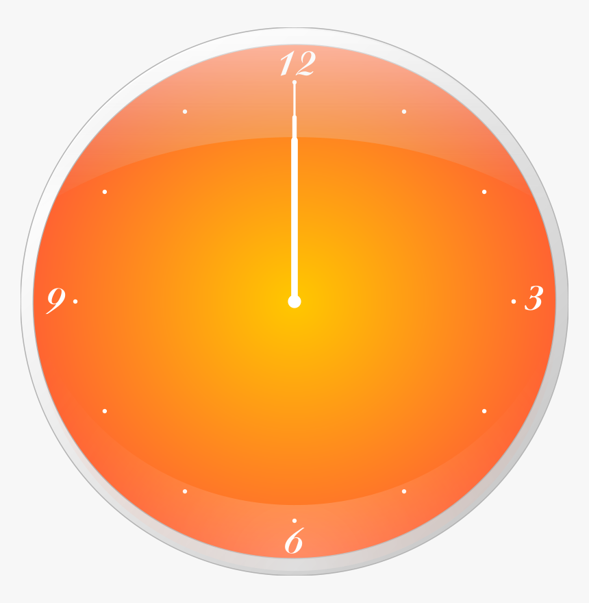 Mac Clock - Orange Clock Png Vector, Transparent Png , Transparent Png ...