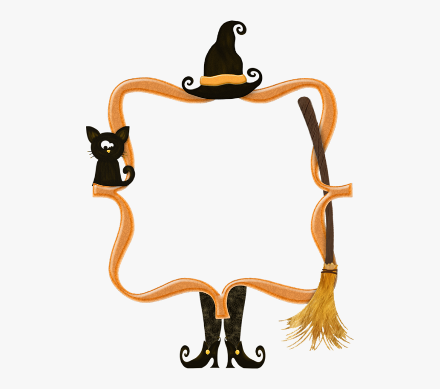Halloween Border Clip Art Witch, HD Png Download , Transparent Png ...