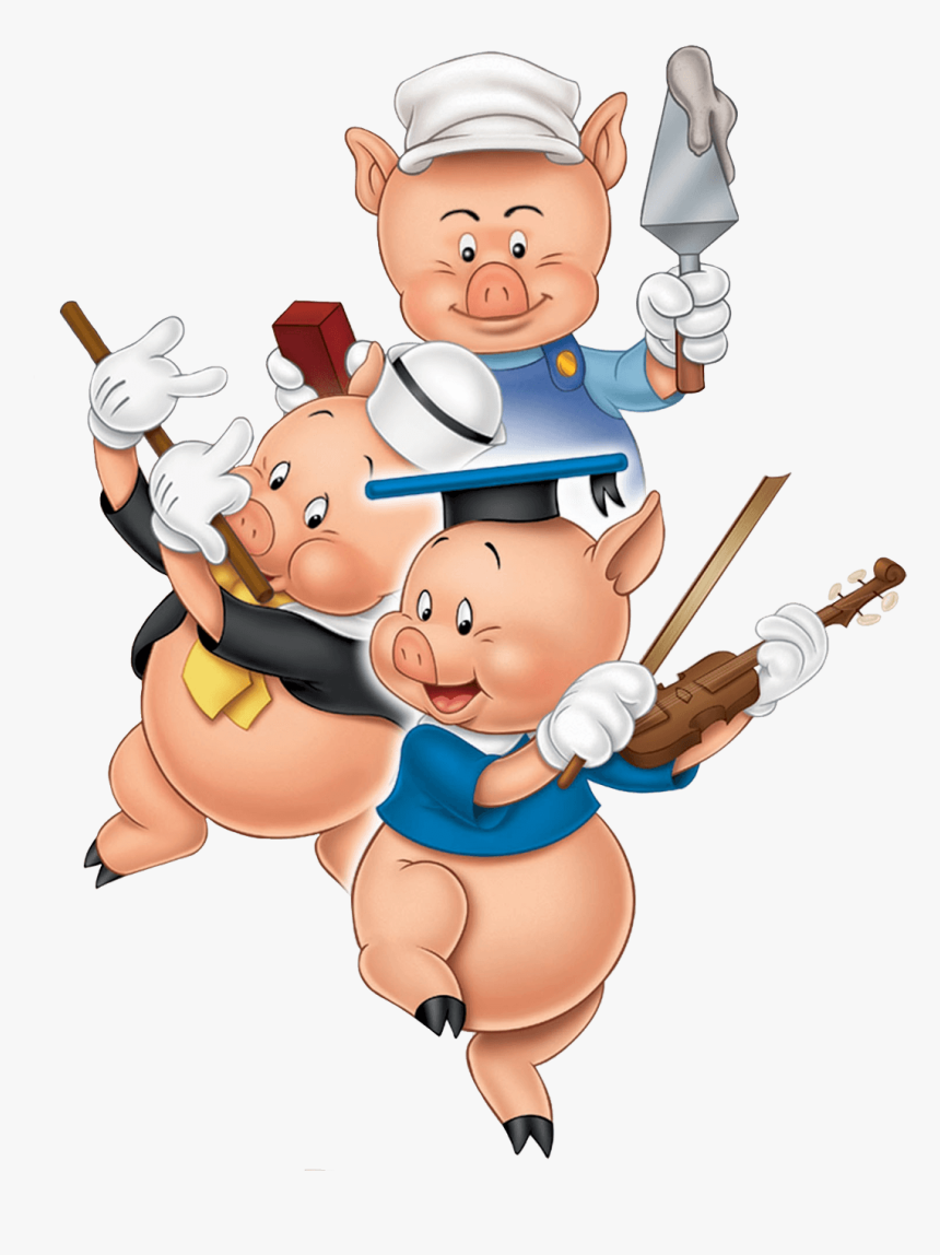 Three Little Pigs Clipart - Three Little Pigs Png, Transparent Png ...
