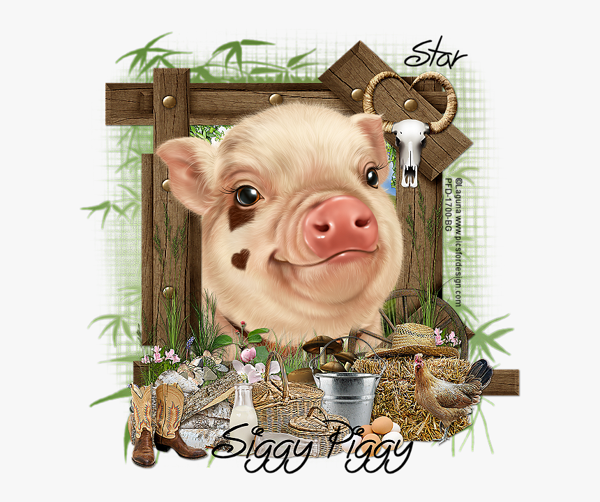 Laguna Siggy Piggy - Gif Bisous Du Soir, HD Png Download , Transparent ...