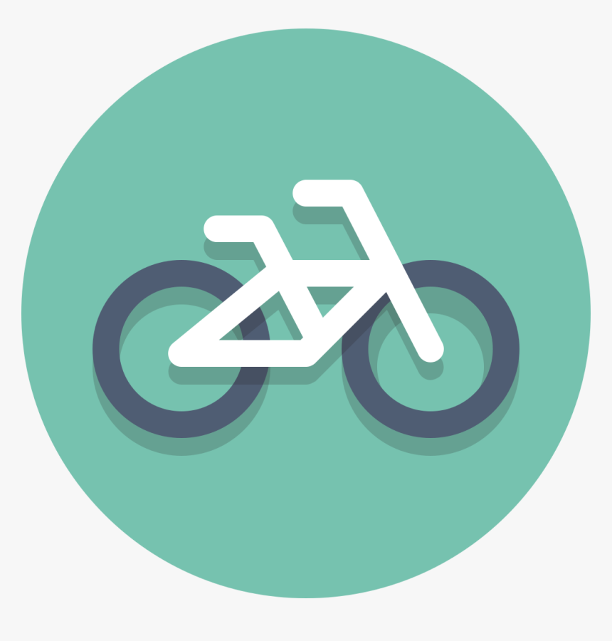 Circle Icons Bike - Bike Icon Png Circle, Transparent Png , Transparent ...