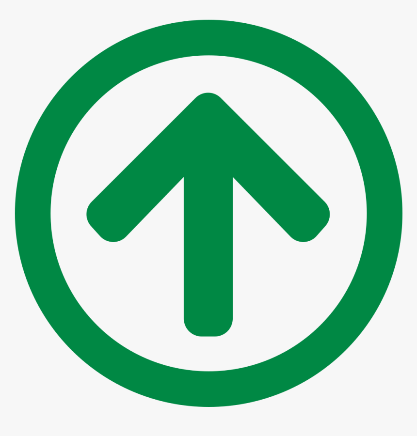 Font Awesome 5 Regular Arrow Circle Up Green - Traffic Sign, HD Png ...