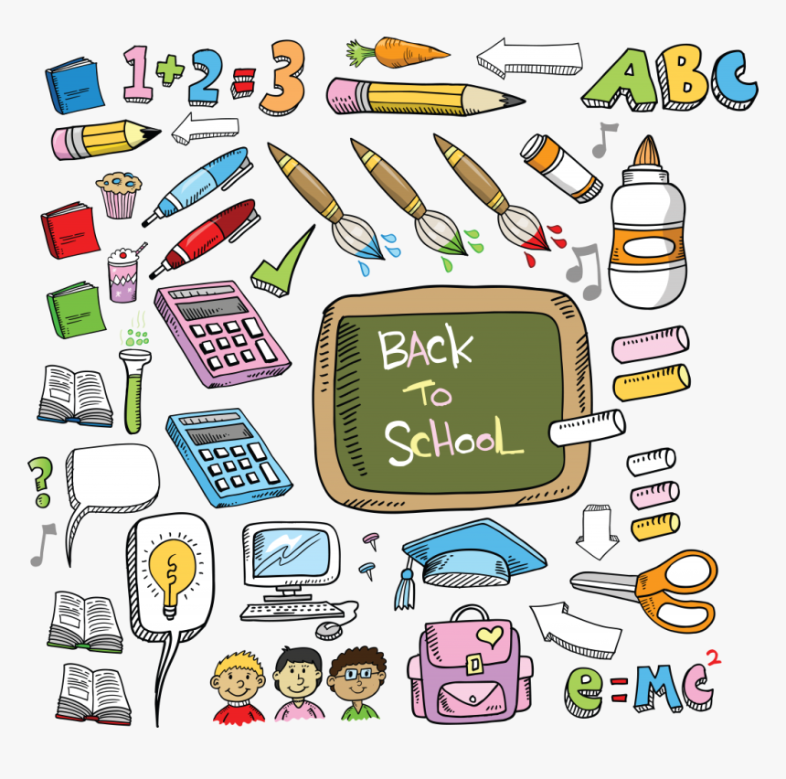 Back To School Doodle Transparent, HD Png Download , Transparent Png ...