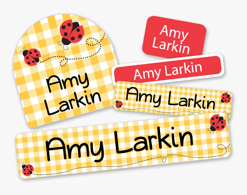 Personalized Ladybug Labels For School, HD Png Download , Transparent ...
