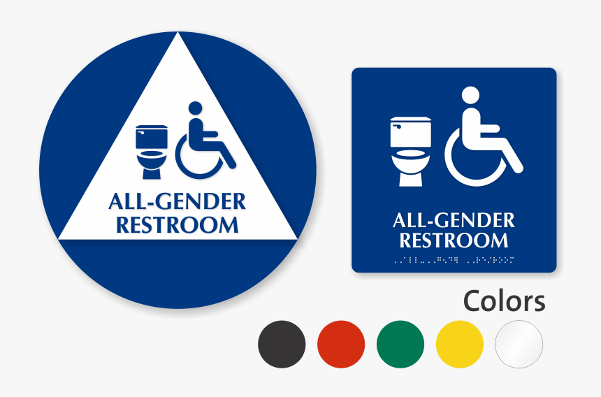 California Gender Neutral Bathroom Signage, HD Png Download ...