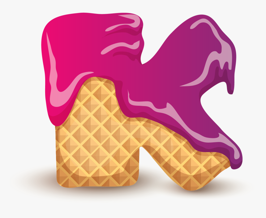 Letter K Png Free Commercial Use Image - Ice Cream Cone Letter K ...