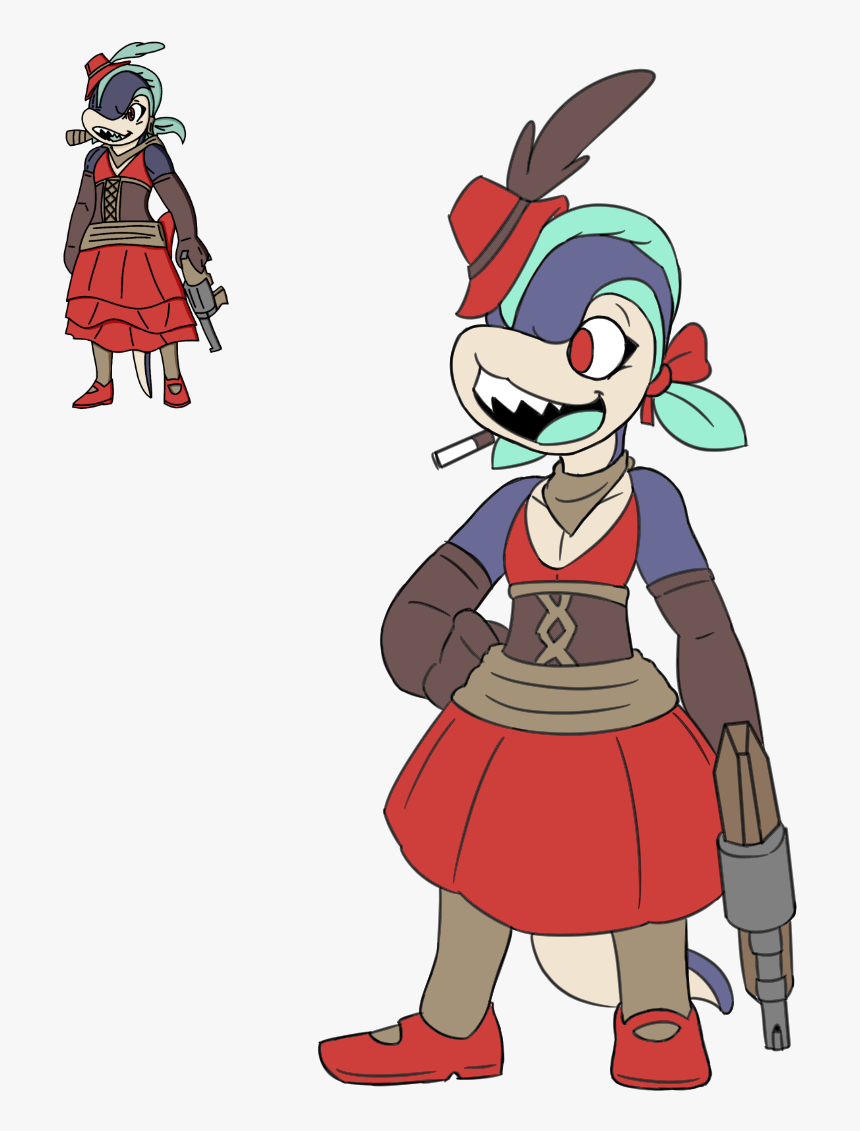 Eel Girl Grunt Sprite Revamp - Girl Eel Cartoon, HD Png Download ...