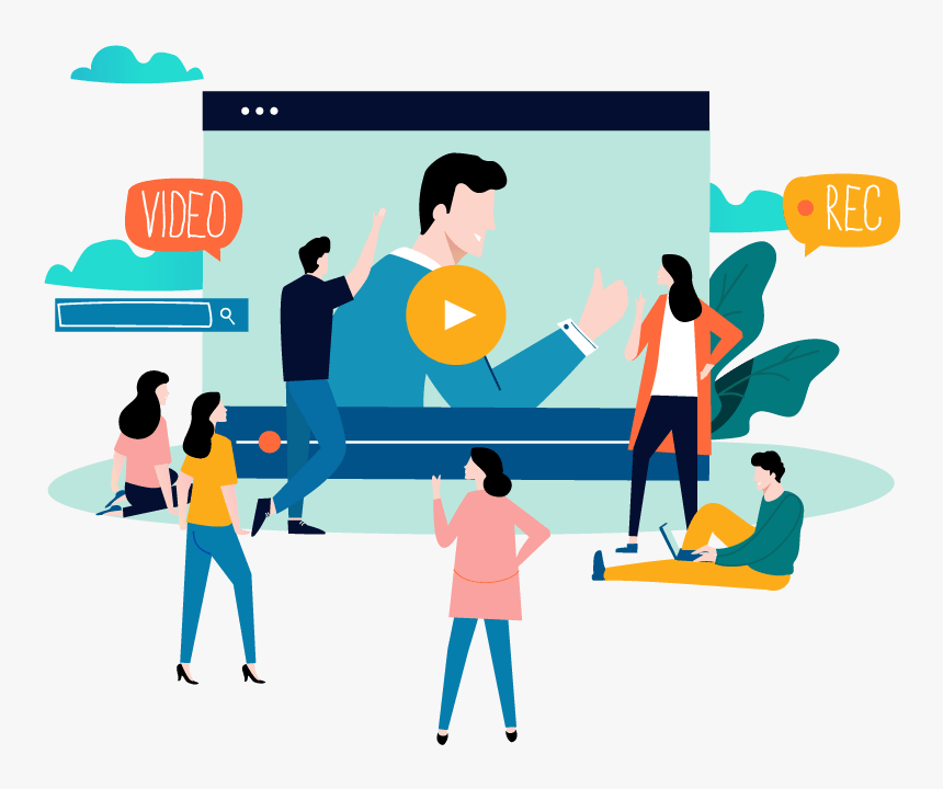 Video Watching Clip Art