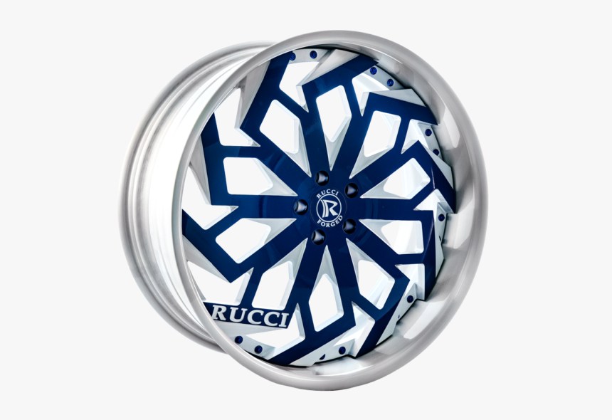 2019-envy Blue Silver - Rucci Rims 28, HD Png Download , Transparent ...