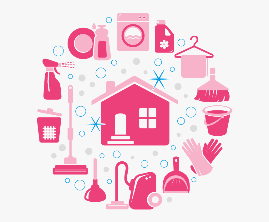 Graphic Of Cleaning Icons In Grid Format - Facility Management Cleaning ...