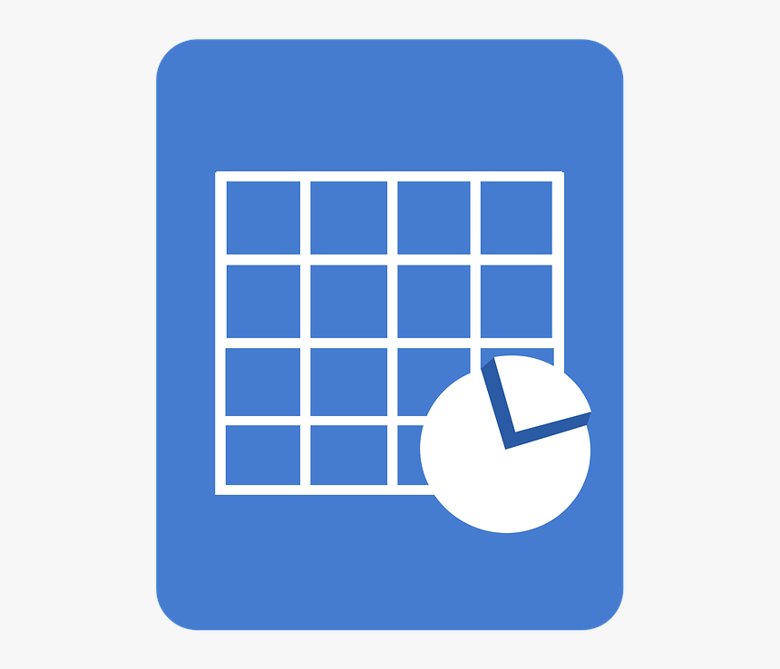 Spreadsheet Icon Blue, HD Png Download , Transparent Png Image - PNGitem