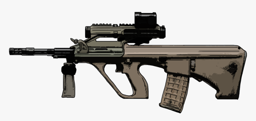Modernfirearms2 0006 Steyr Aug - ステアー Aug A3 Sf, HD Png Download , Transparent Png Image - PNGitem