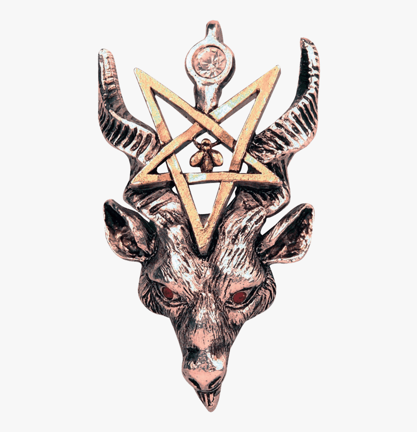 Gothic Baphomet Necklace - Black Magic Goat, HD Png Download ...