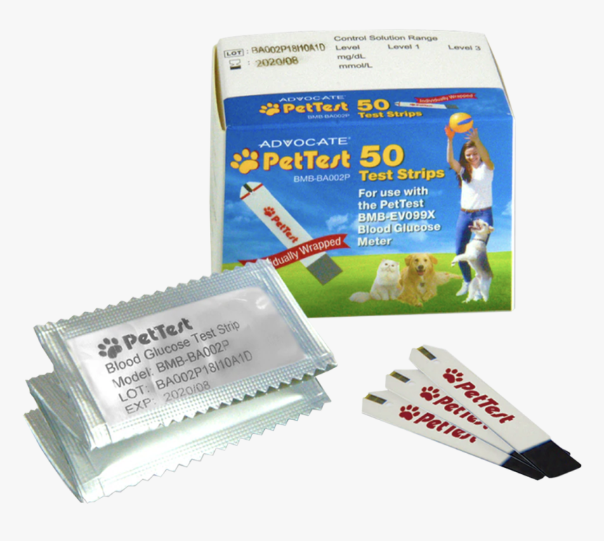 Single Pack Blood Glucose Test Strip, HD Png Download , Transparent Png ...