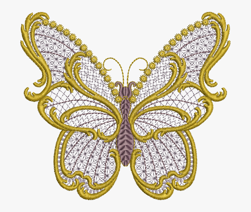 Embroidery Designs In Gold, HD Png Download , Transparent Png Image ...