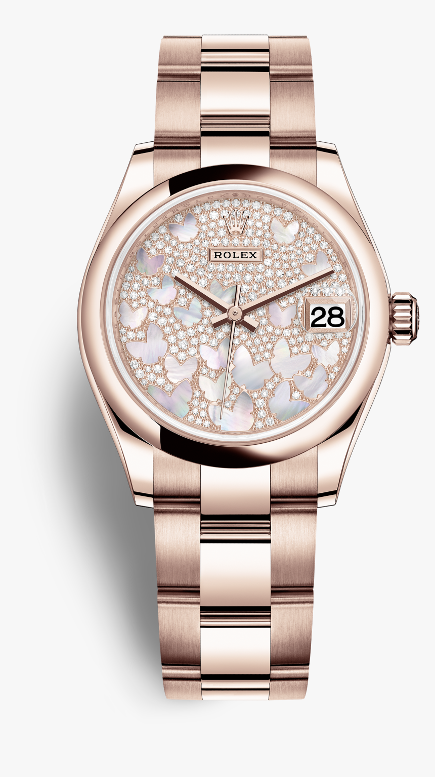 Datejust - Rolex Oyster Perpetual Datejust 31 Butterfly, HD Png ...