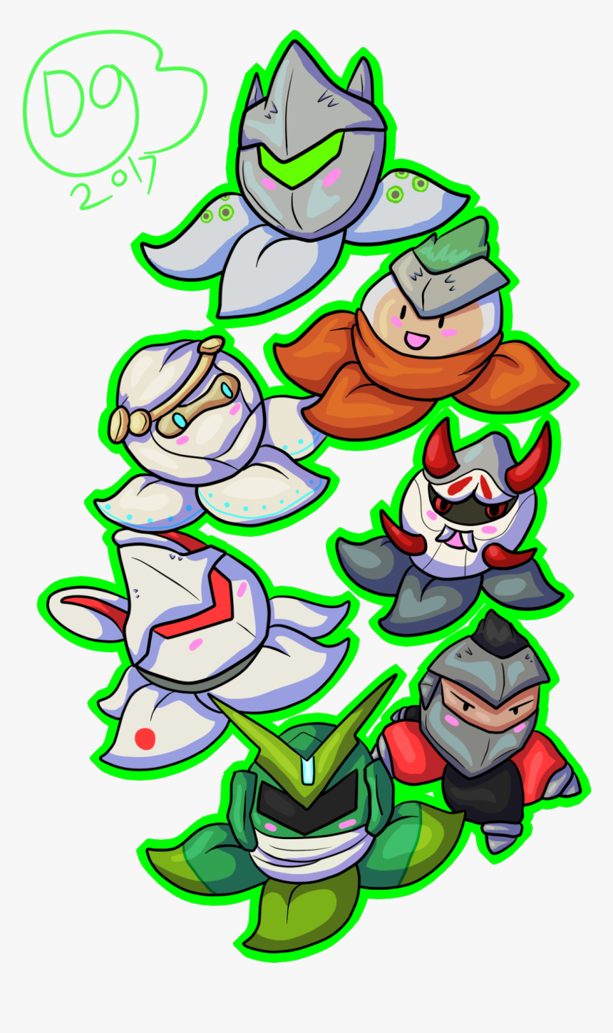 A Genji Pachimari Pack All Of Genji’s Unique Skins - Cartoon, HD Png ...