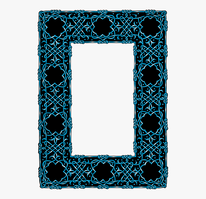 Blue Celtic Border