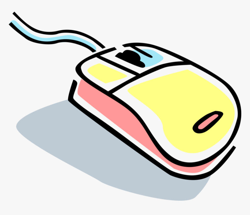 Vector Illustration Of Computer Mouse Pointing Device, HD Png Download ...