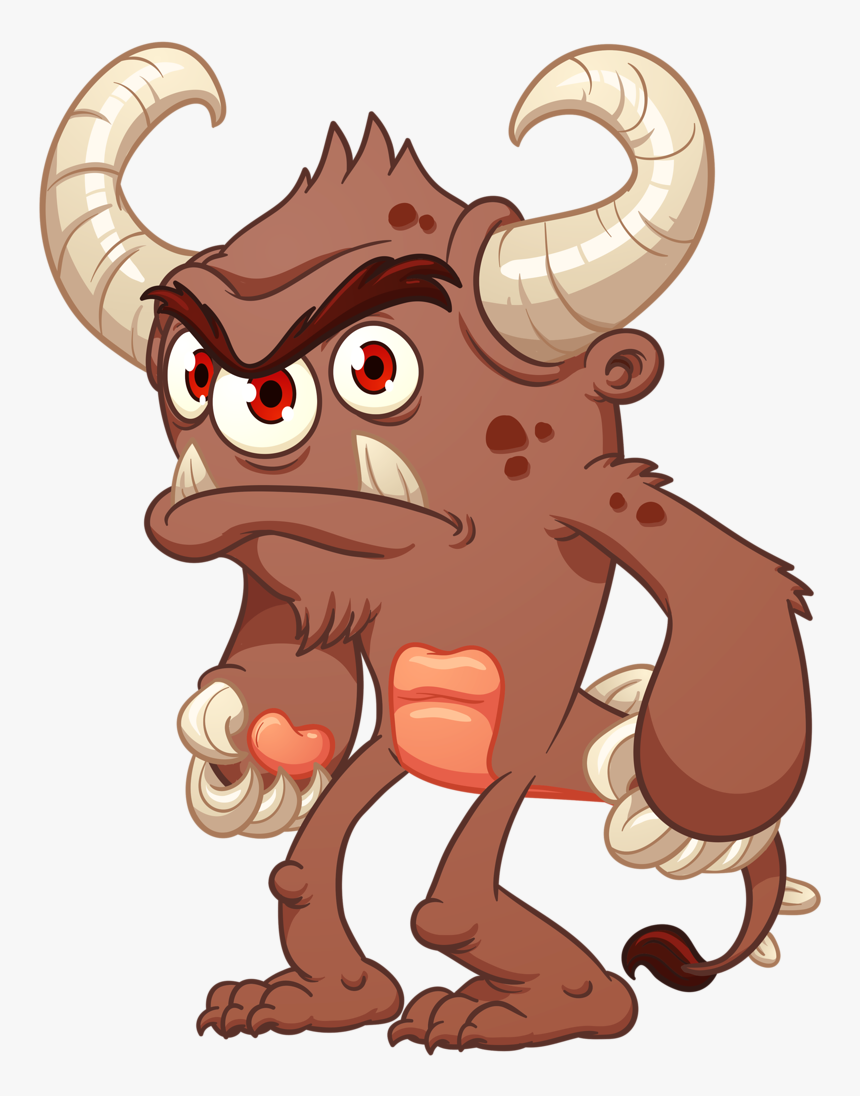 Transparent Scared Clipart - Scary Cartoon Monster Transparent, HD Png ...