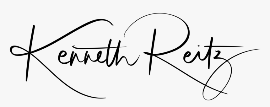 Kenneth Reitz Black Hires Copy - Calligraphy Kenneth, HD Png Download ...
