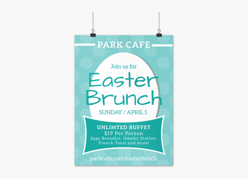 Easter Brunch Poster Template Preview - Banner, HD Png Download ...