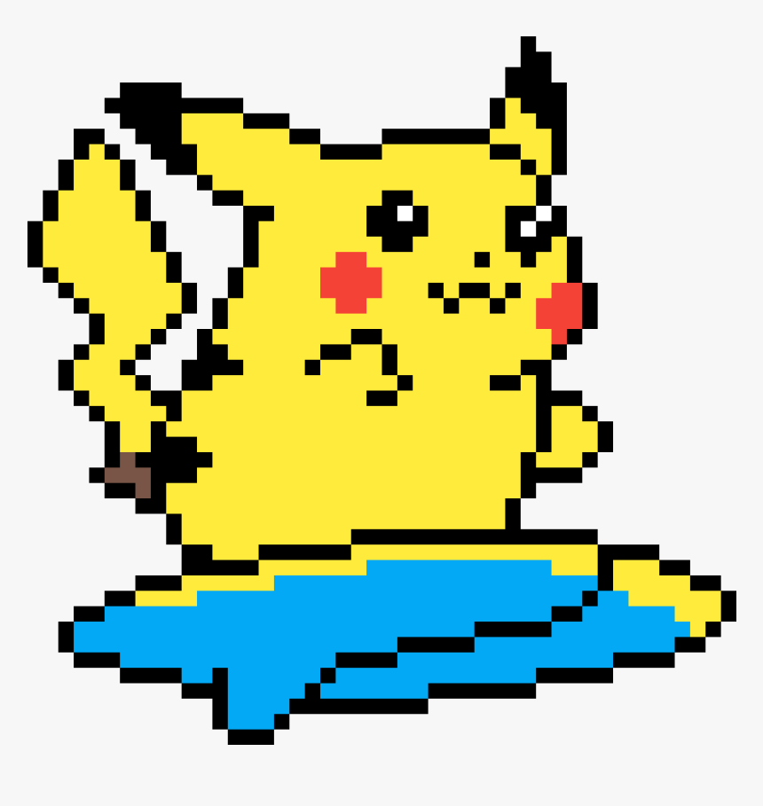 8 Bit Surfing Pikachu, HD Png Download , Transparent Png Image - PNGitem