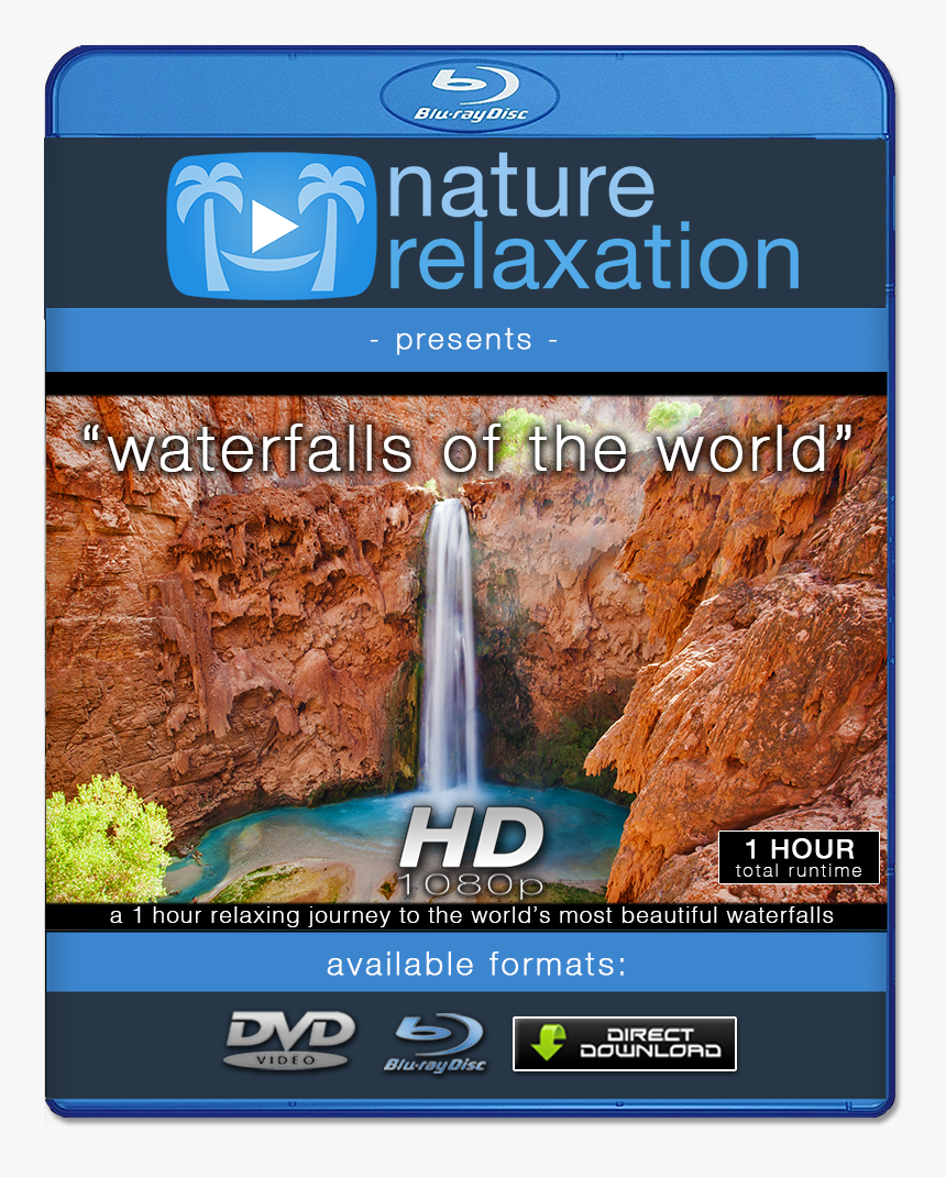 Nature Relaxation Waterfalls Of The World Dvd, HD Png Download ...