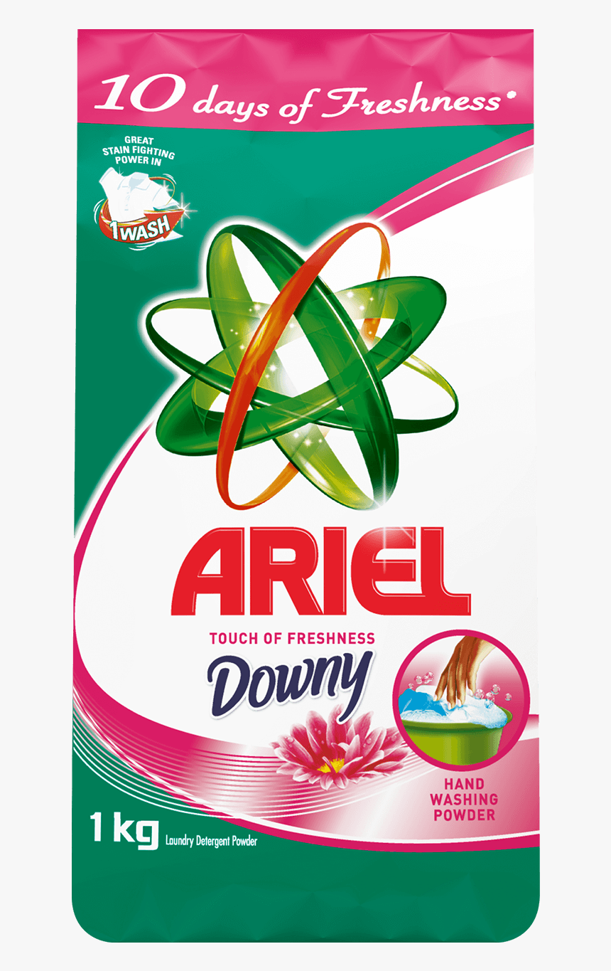 Ariel With Downy Detergent Powder, HD Png Download , Transparent Png ...