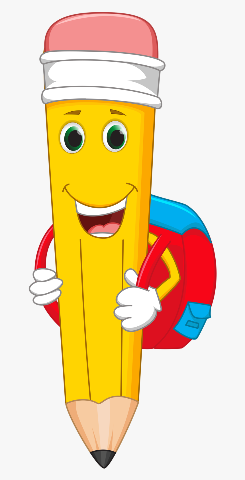 Cartoon Pencil With A Face, HD Png Download , Transparent Png Image ...