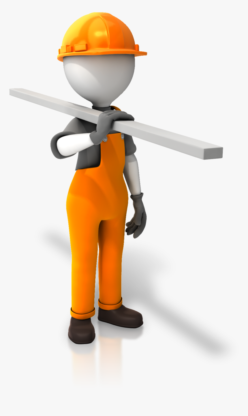 Construction Figure Carrying Wood - Construction Safety Worker Cartoon ...