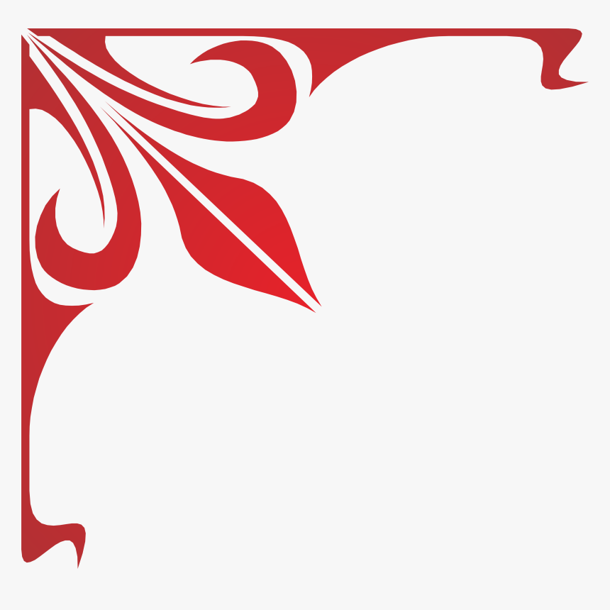 Red Corner Border Designs