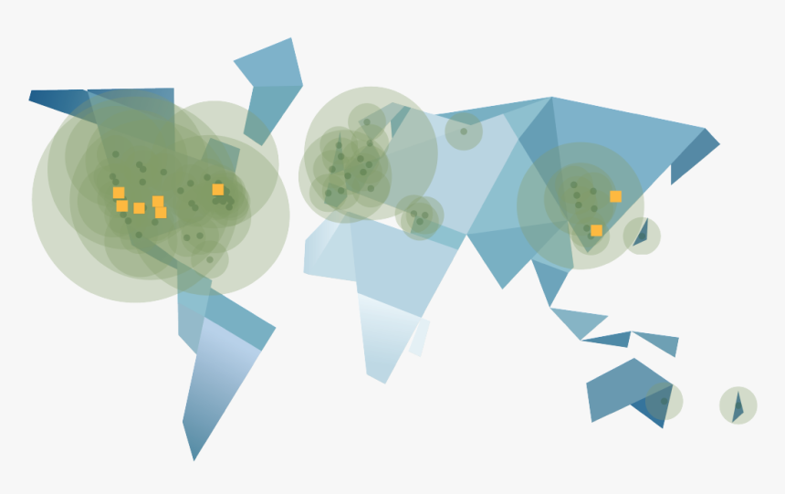 World Map Geometric, HD Png Download , Transparent Png Image - PNGitem