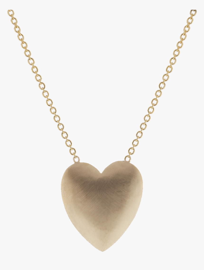 Large Gold Heart Necklace, HD Png Download , Transparent Png Image ...