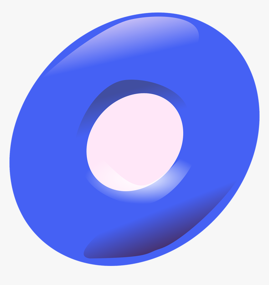 Blue Letter O Clipart, HD Png Download , Transparent Png Image - PNGitem