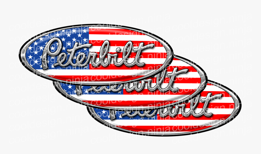 Peterbilt Emblem American Flag, HD Png Download , Transparent Png Image ...