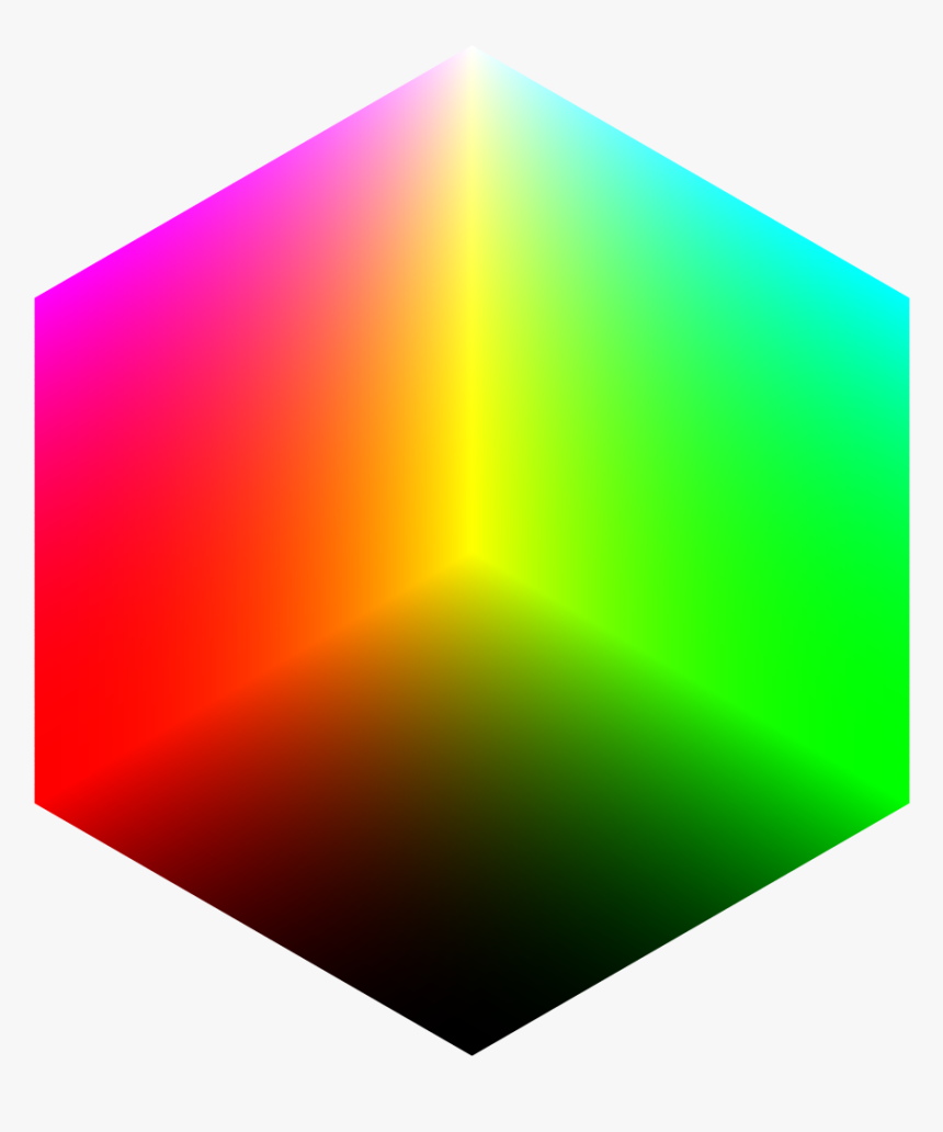 Rgb Colorcube Corner Yellow - Cube Color Png, Transparent Png ...