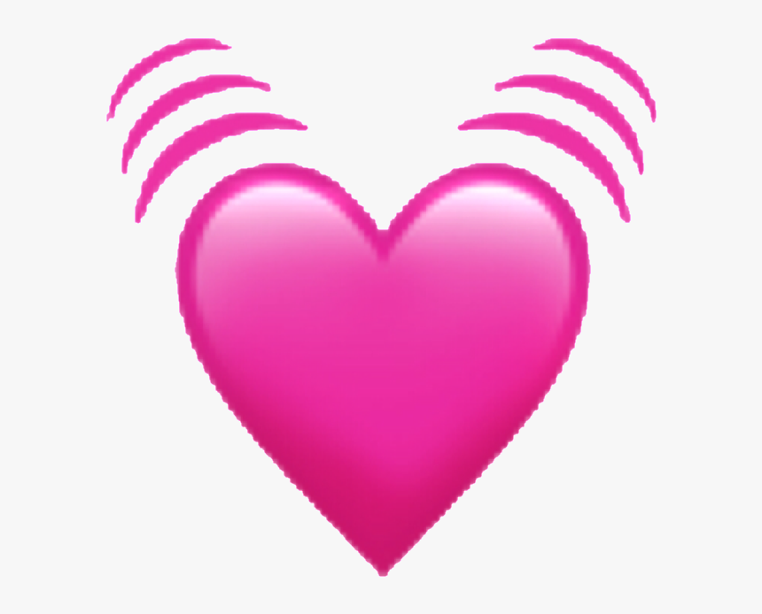 Ios Emoji Emoji Iphone Ios Heart Hearts Spin Edit - Plain Pink Heart ...