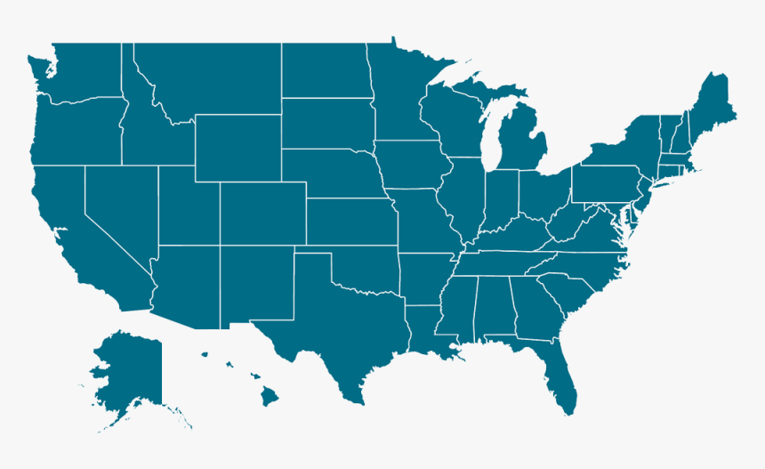 United States Map In 1864, HD Png Download , Transparent Png Image ...