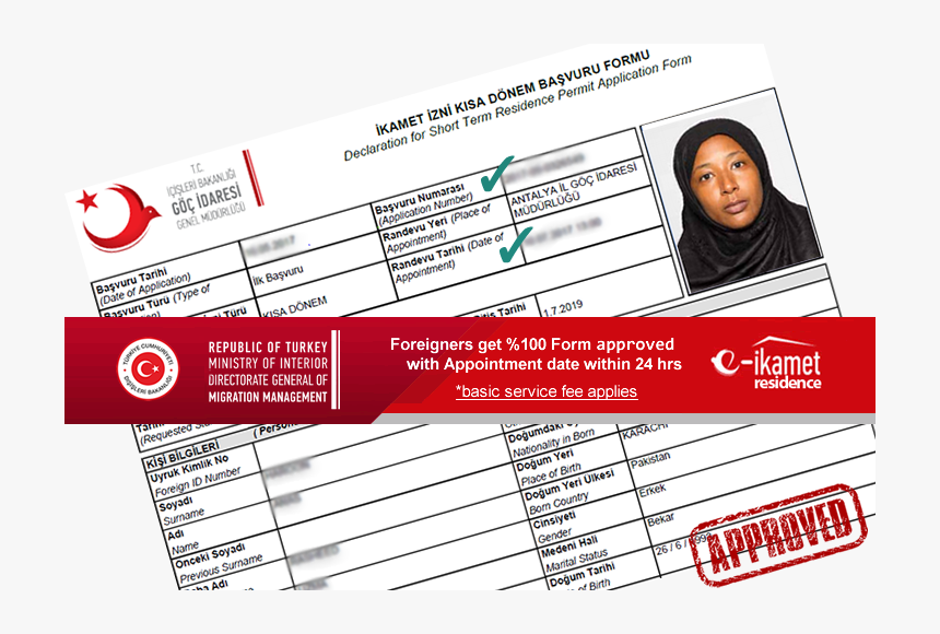 Turkey Temporary Residence Permit Card, HD Png Download , Transparent ...
