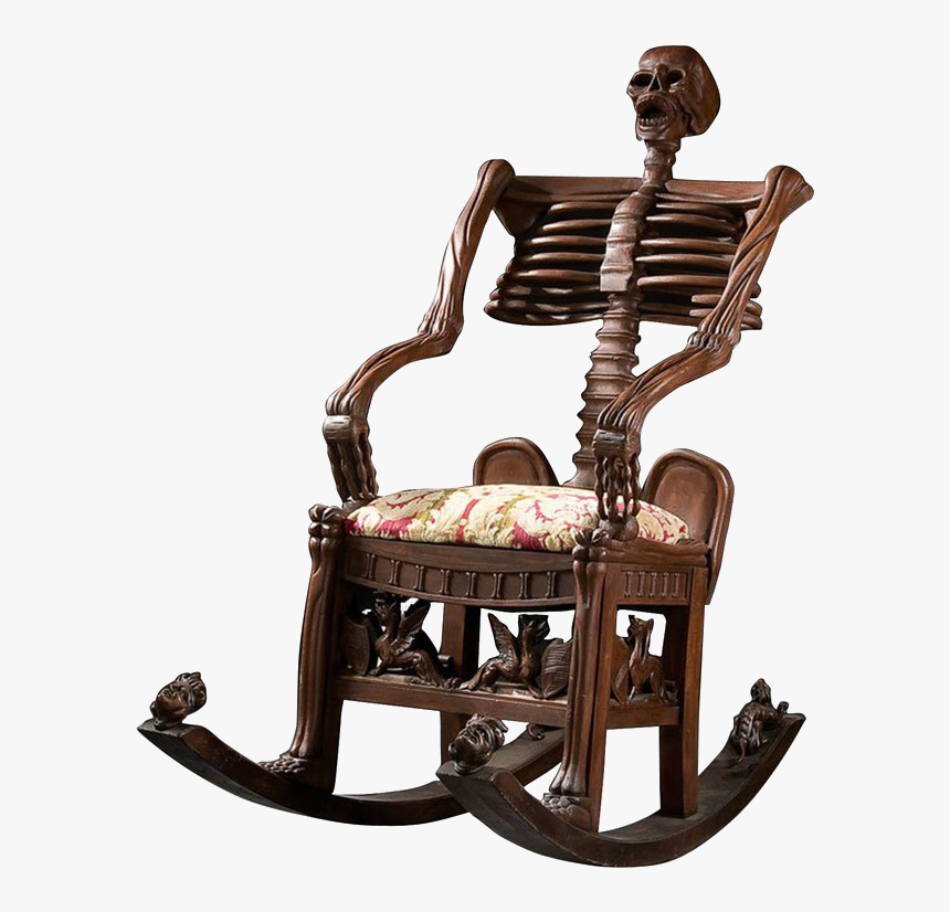 Skeleton Rocking Chair Gif , Png Download - Skull Rocking Chair ...
