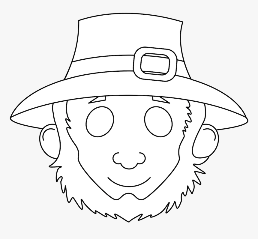 St Patrick Coloring Mask, HD Png Download , Transparent Png Image - PNGitem