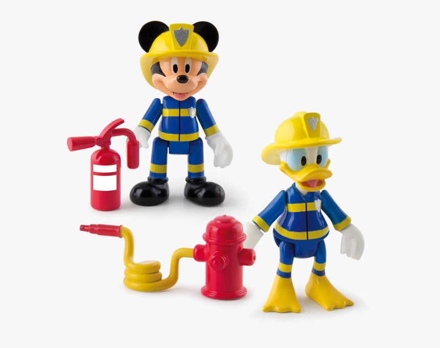 Mickey & Donald To The Rescue 2 Pack Clipart , Png - Mickey Pompier ...